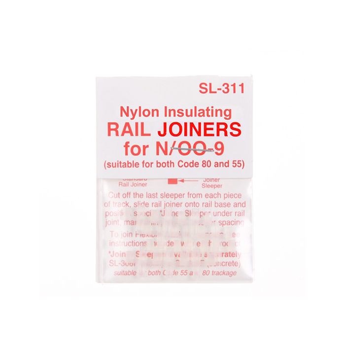 SL-311 Nylon Insulating Rail Joiners for N/OO-9| Eugene Toy & Hobby