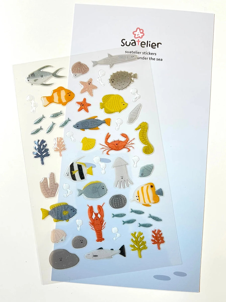 Under the Sea Gel Stickers| Eugene Toy & Hobby