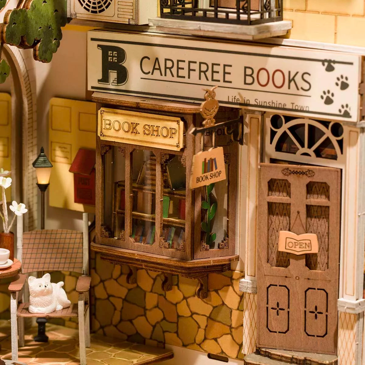 DIY Miniature Book Nook Kit - Sunshine Town| Eugene Toy & Hobby