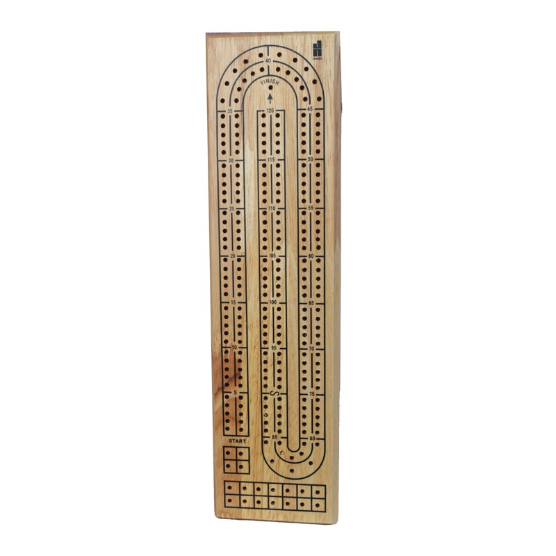 2-Track Cribbage Board: Natural| Eugene Toy & Hobby