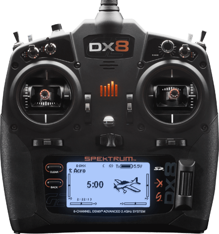 Spektrum DX8 G2 System with AR8010T Receiver Mode 2| Eugene Toy & Hobby