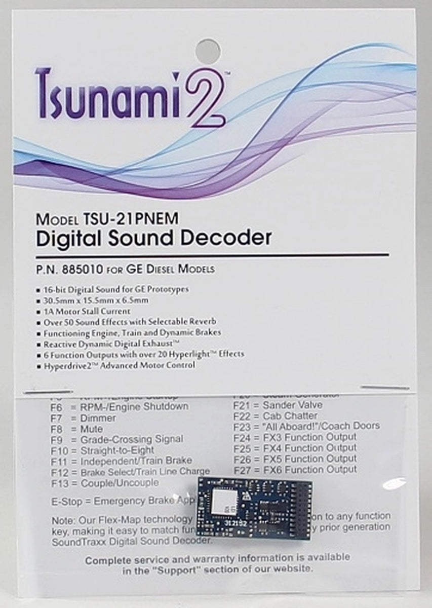 Tsunami2 Digital Sound Decoder TSU-21PNEM| Eugene Toy & Hobby