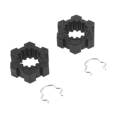 Wheel Hubs Hex & Clips X-MAXX (2)| Eugene Toy & Hobby