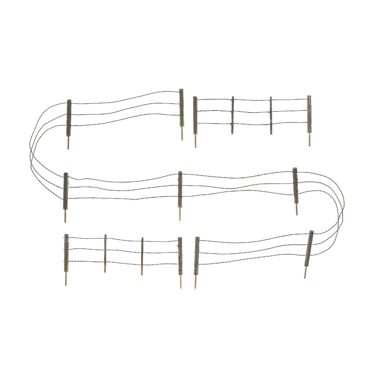 Barbed Wire Fence Kit with Gates, Hinges & Planter Pins WOOA2980 ...
