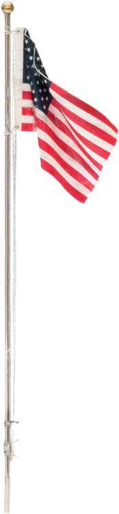 Flag Pole with U.S. Flag| Eugene Toy & Hobby