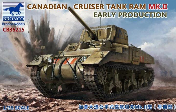 Canadian Cruiser Tank RAM Mk.II (1/35 Scale) Plastic Military Model Ki ...