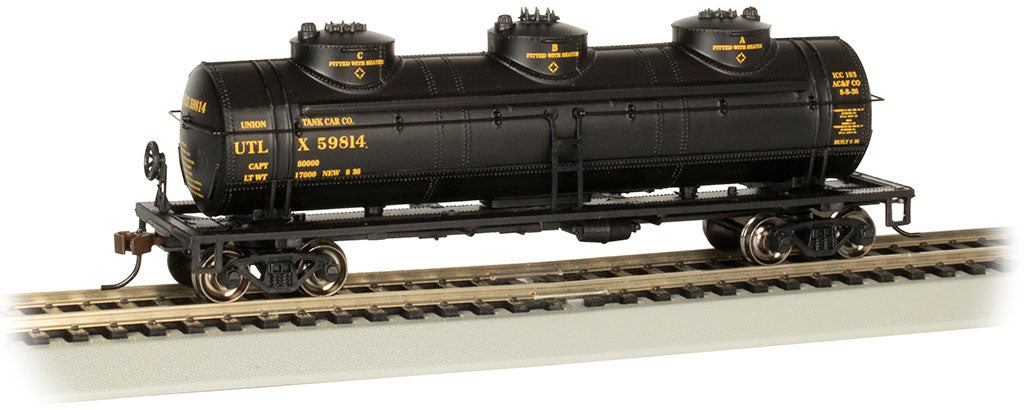 Union Tank Line #59814 40' HO Scale 3-Dome Tank Car| Eugene Toy & Hobby