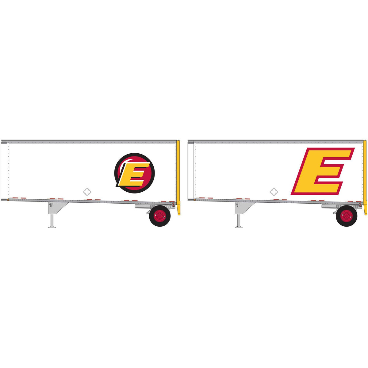 Estes HO Scale 28' Trailers with Dolly| Eugene Toy & Hobby