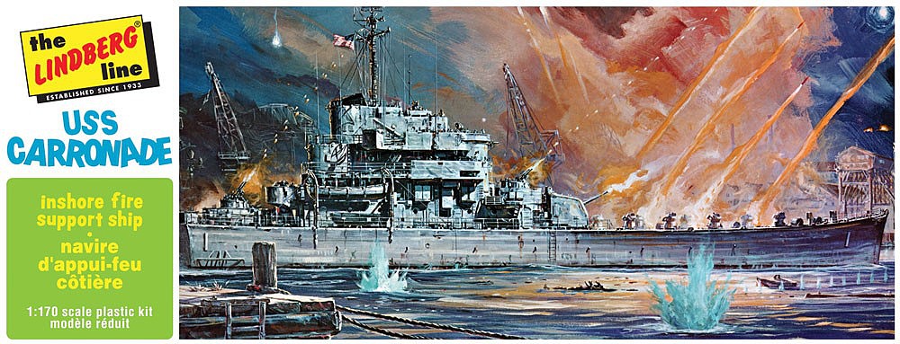 USS Carronade (1/170 Scale) Plastic Boat Model Kit| Eugene Toy & Hobby