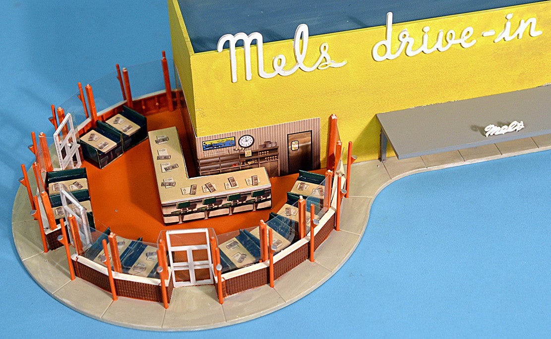 HO Mel's Drive-In (1/87 Scale) Building Model Kit| Eugene Toy & Hobby