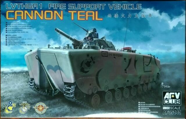 LVTH6A1 Fire Support Vehicle Cannon Teal (1/35 Scale) Plastic Military ...