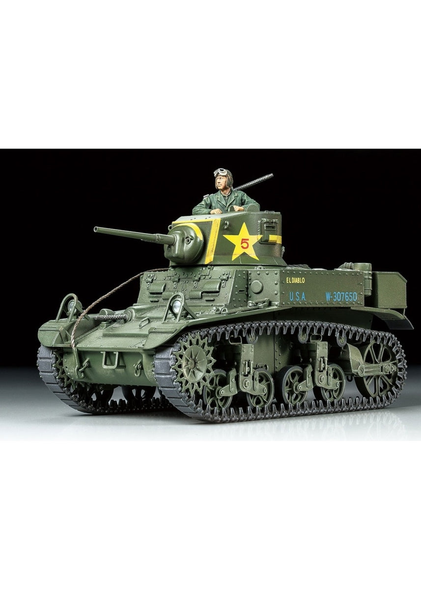 U.S. Light Tank M3 Stuart Late Production (1/35th Scale) Plastic Milit ...